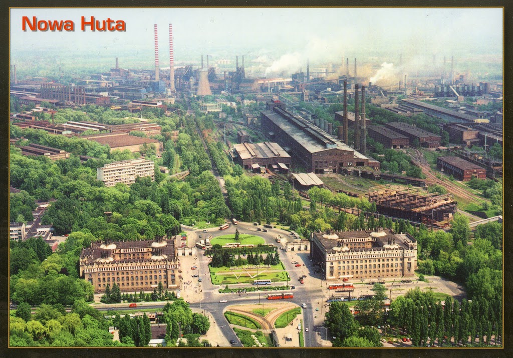 Poland on Postcards: Nowa Huta w Kakowie / Nowa Huta in Cracow