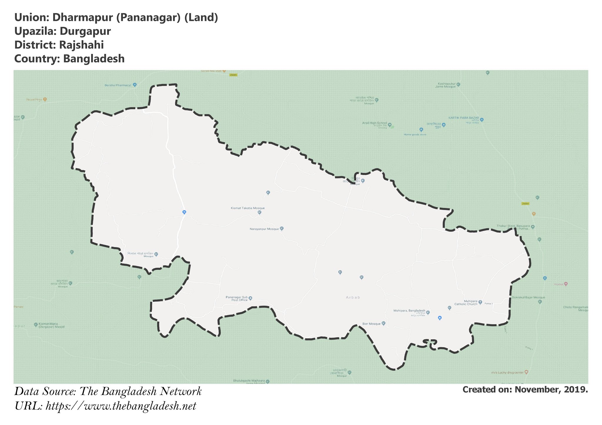 Dharmapur (Pananagar) Union, Rajshahi