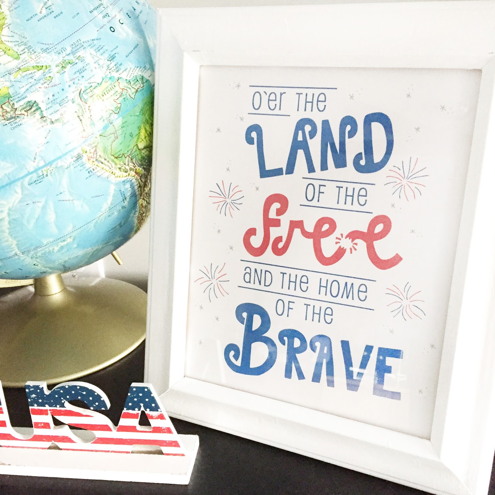 FREE "Land of the Free" Patriotic Printable Download - Designs by TiffanyCo