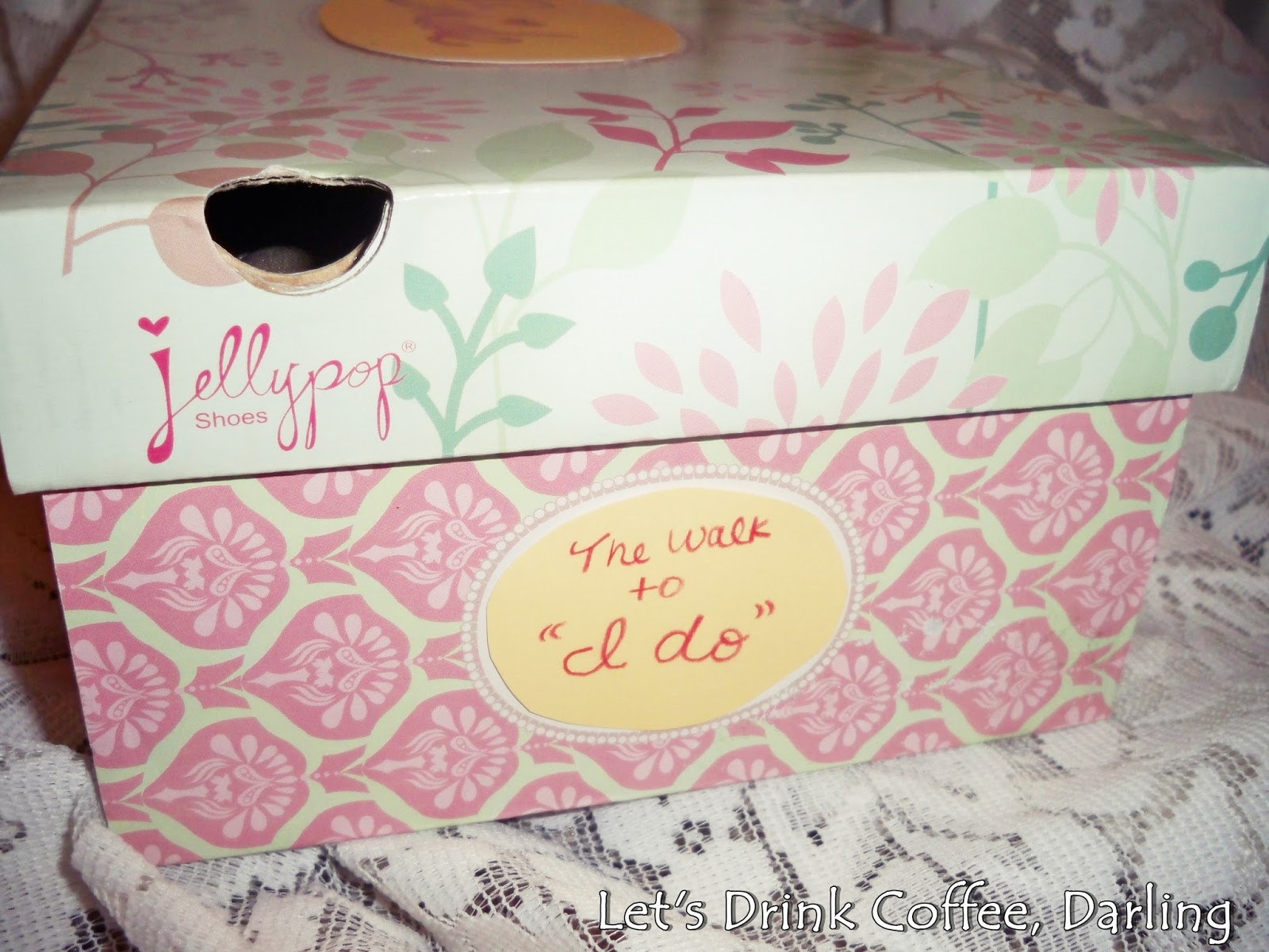 Let's Drink Coffee, Darling: Decorative Box for Wedding Shoes