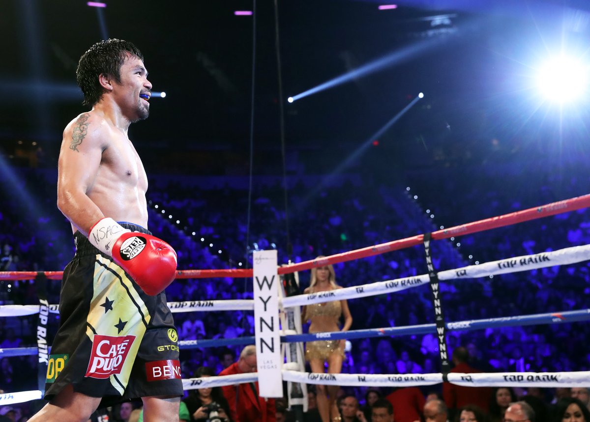 Manny Pacquiao is the new WBO Welterweight Champion!