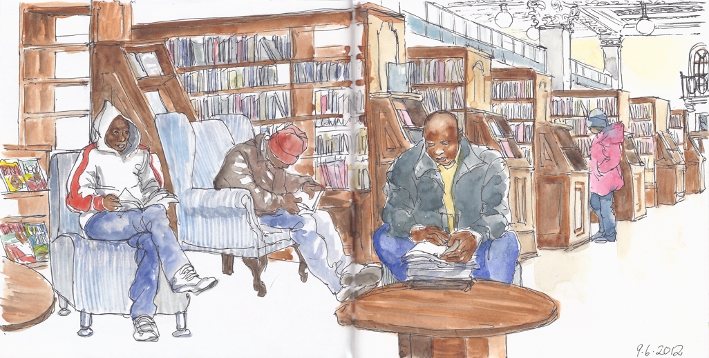 A sketch in time: Johannesburg City Library