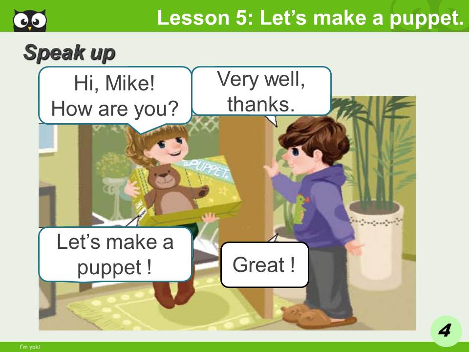 YOKITALK: Grade 3-1_Unit 3_Lesson 5 Lets make puppet