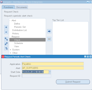 Oracle EBS Technical: Oracle Alerts in R12