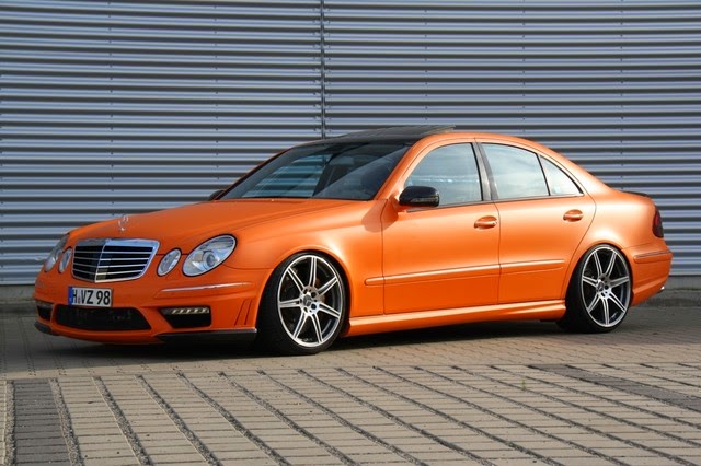 Mercedes-Benz W211 E55 AMG Orange matte | BENZTUNING