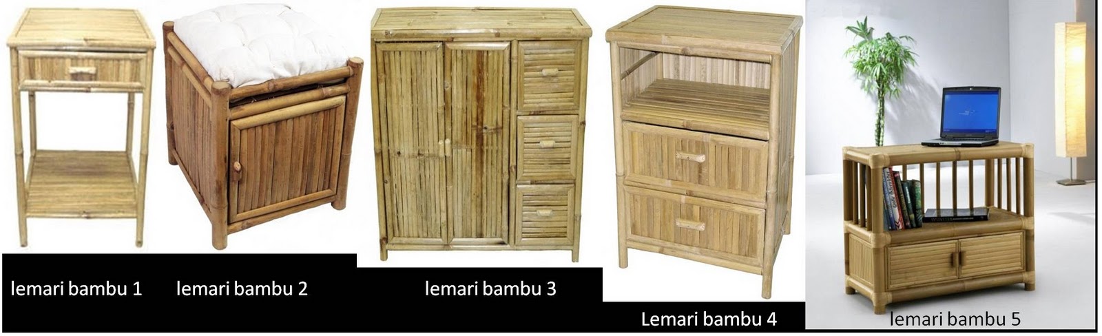 Taman Bambu Nusantara: Aneka Model Furnitur dari Bambu