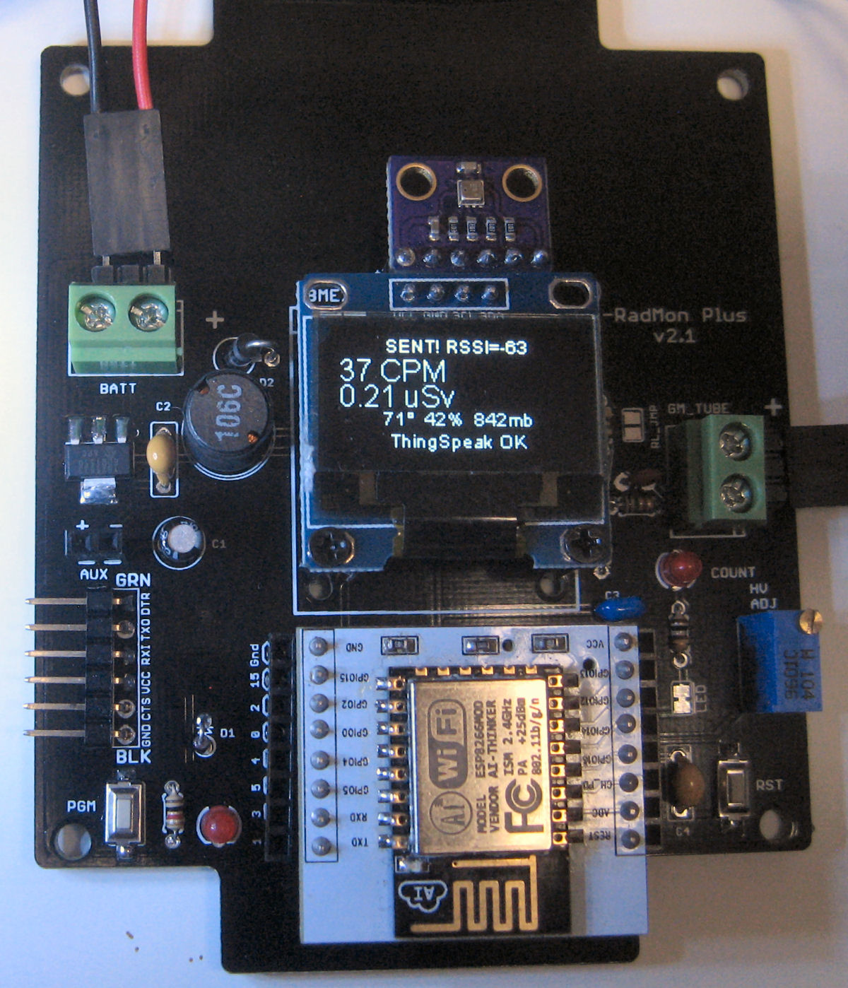 Arduino Collection: Solar Powered Wireless Radiation Monitor