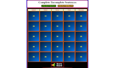 Watson Works : 4th Grade Complete Subject & Predicate Apps & Online Games