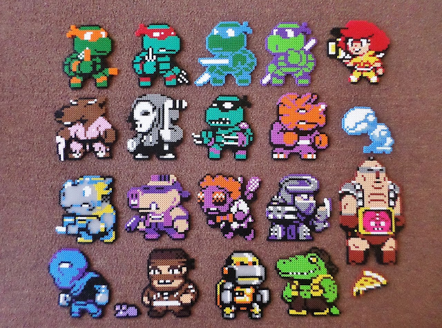 Long Black Fingers : Derek Yu Style Teenage Mutant Ninja Turtles Perler ...