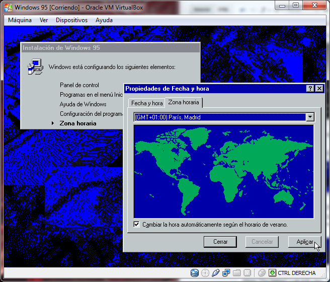 Instalación de Windows 95 en VirtualBox. Prac.3 | Blog Equipo José ...