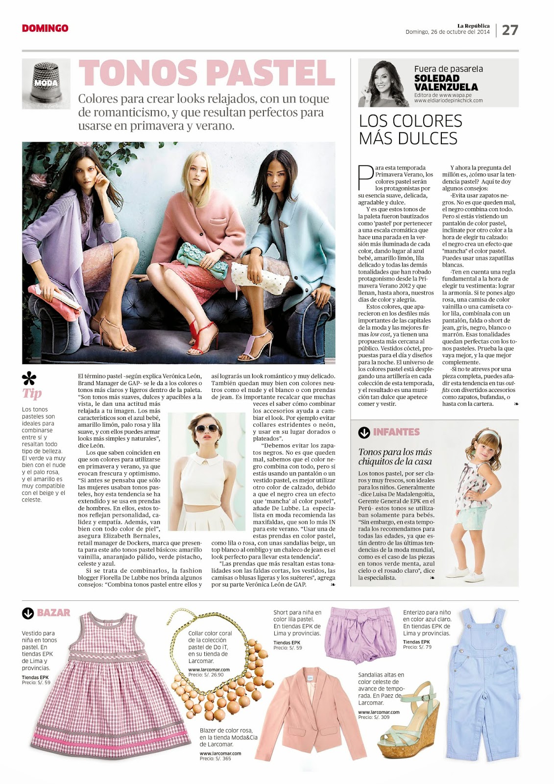 Columnas Y Módulos Diseño Editorial De La Revista Domingo 26 Octubre