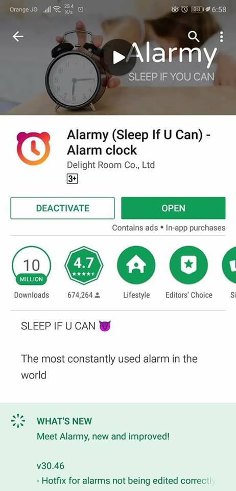 Aplikasi Alarmy Khas Untuk Yang Susah Bangun Tidur