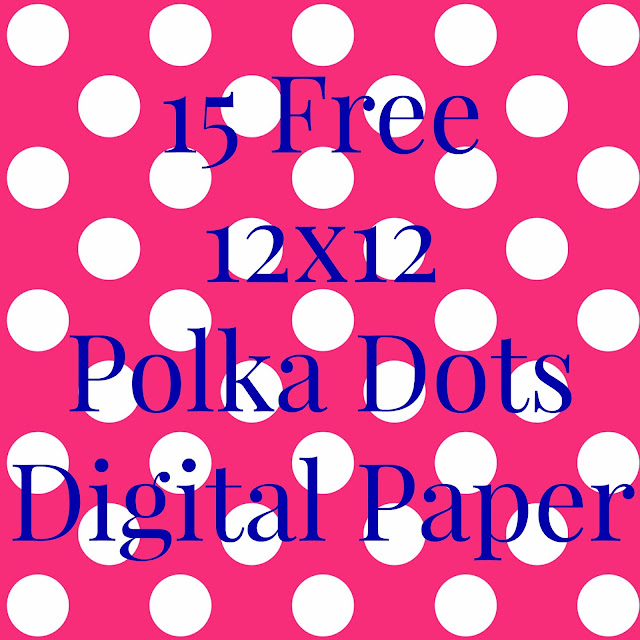 Printables : Scrapbooking Paper : Big Polka Dots - New Blog