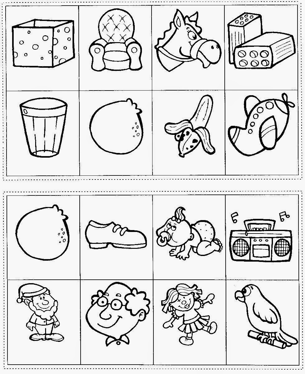 Fichas para ditado mudo ~ Atividades para Jardim