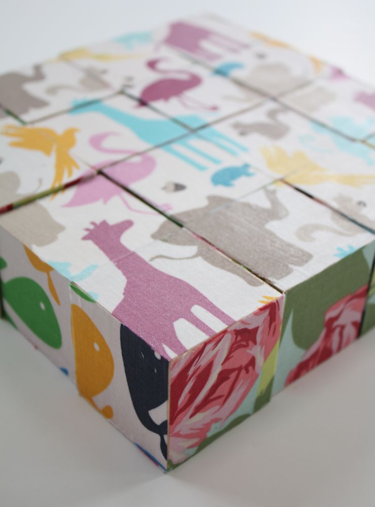 fabric puzzle blocks tutorial