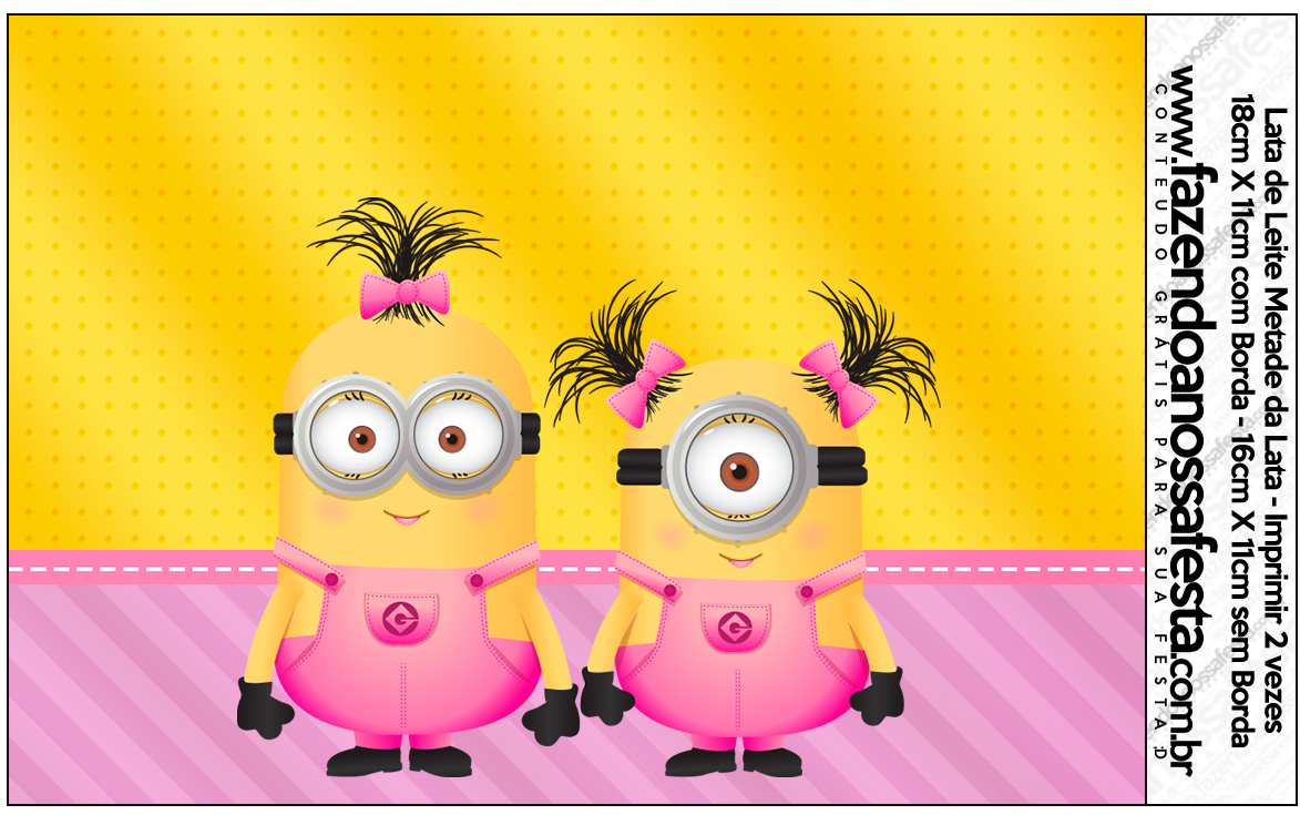 Minion Girls: Free Printable Candy Bar Labels. - Oh My Fiesta! in english