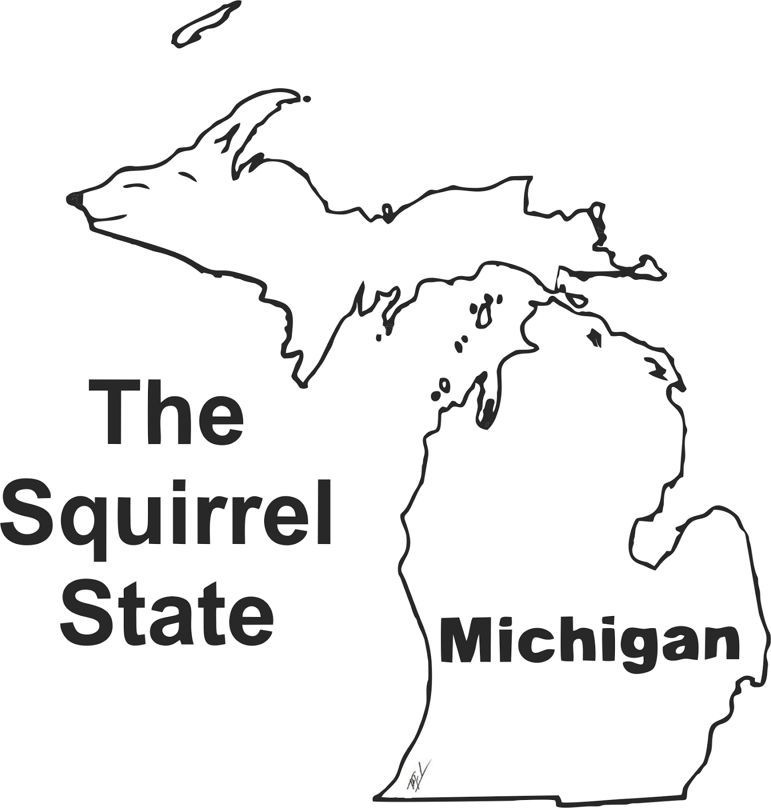 Funny maps: A funny map of Michigan