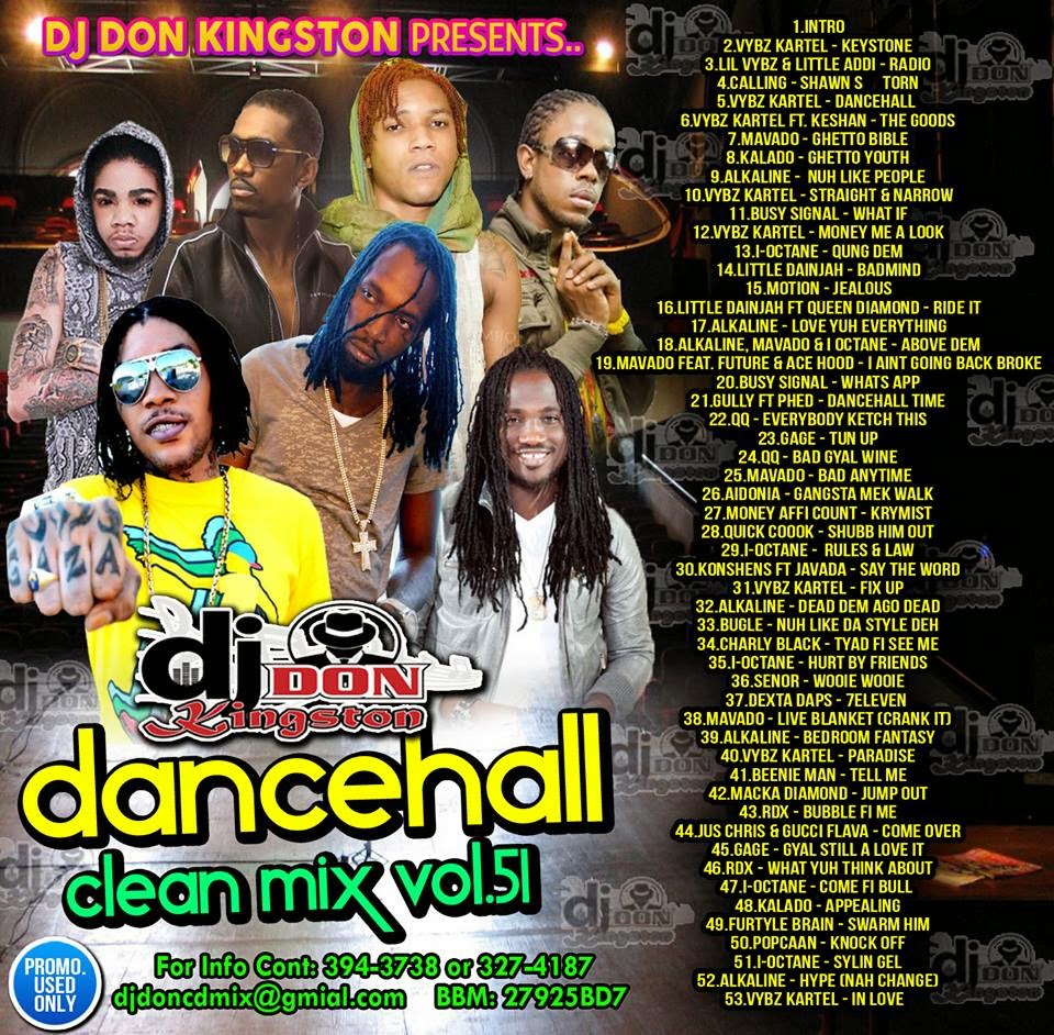 DJ DON - DANCEHALL CLEAN MIX VOL 51 | REGGAETAPESHOP