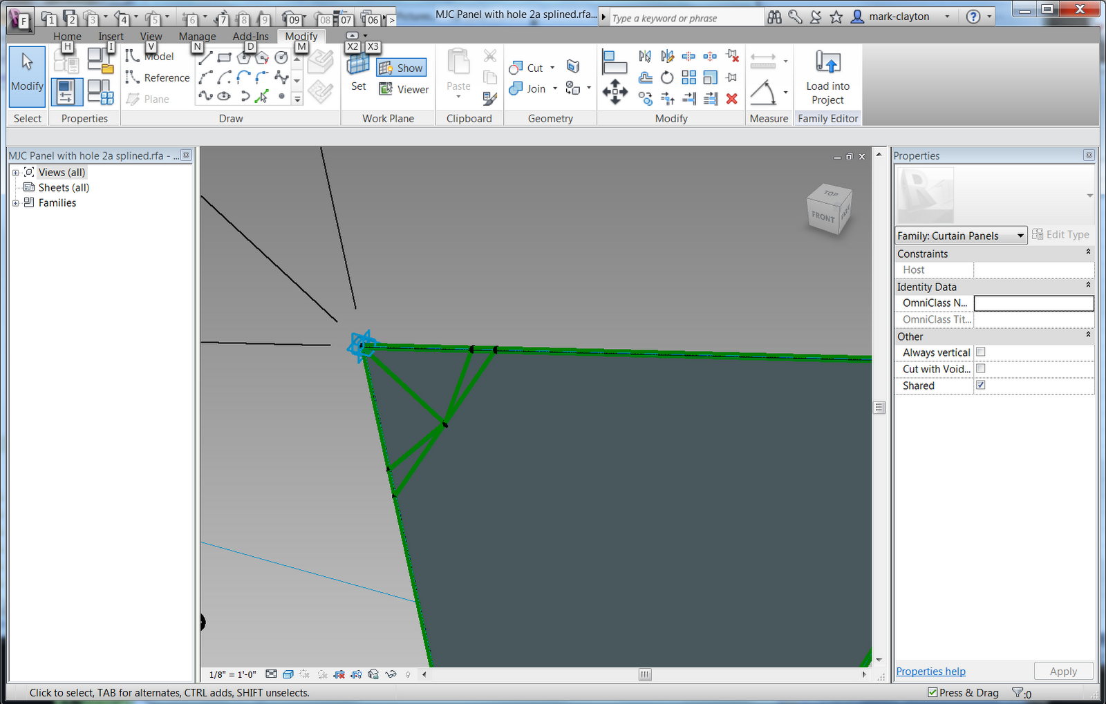 Texas Architecture and Miscellaneous University: BIM Triangular panel ...