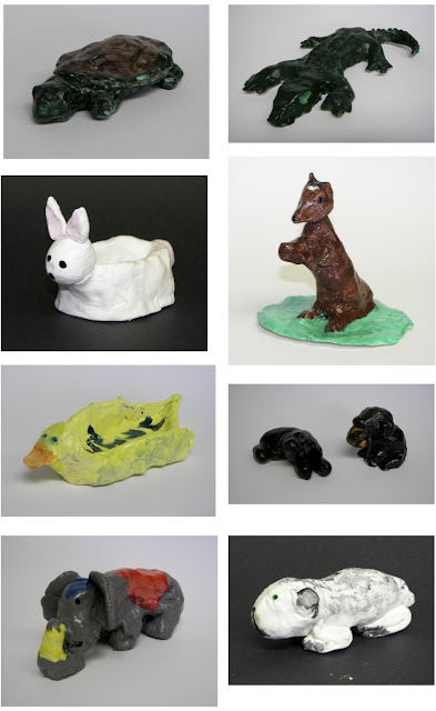 The Rolling Artroom: clay animals 4th-6th grade