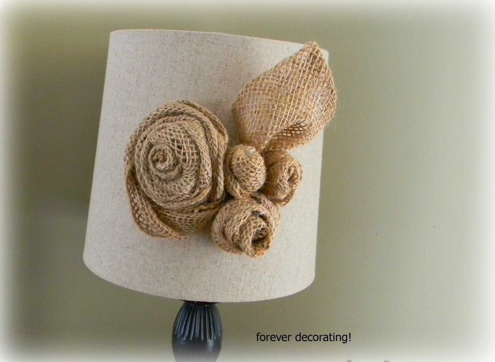 Forever Decorating!: Burlap Roses