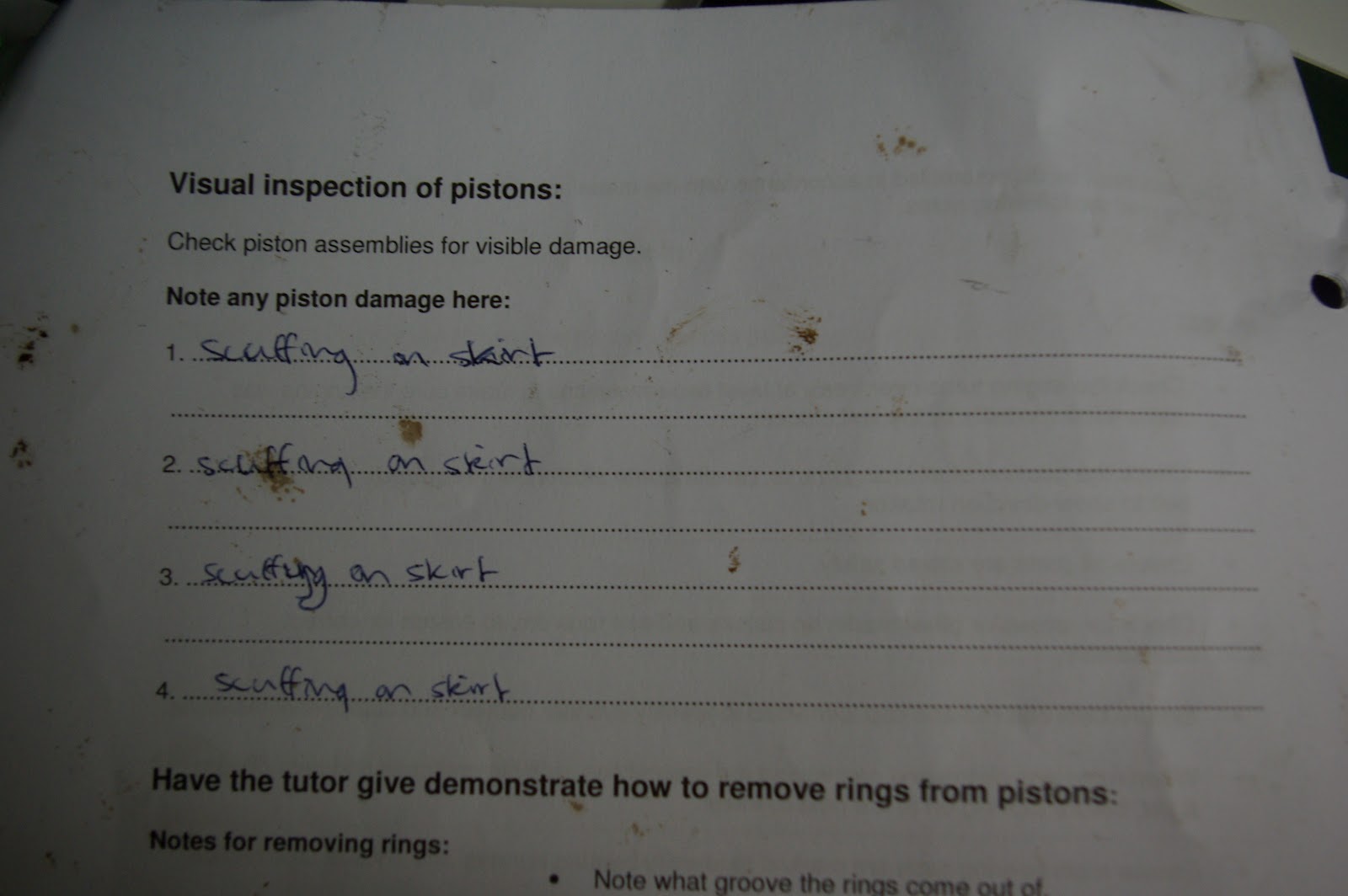 Engines: Cylinder Block Measurements