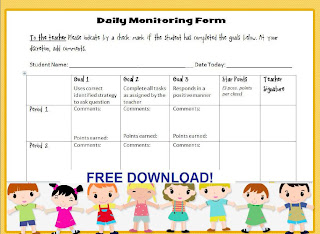 FUNSHINE: 5 Free Special Education Charts