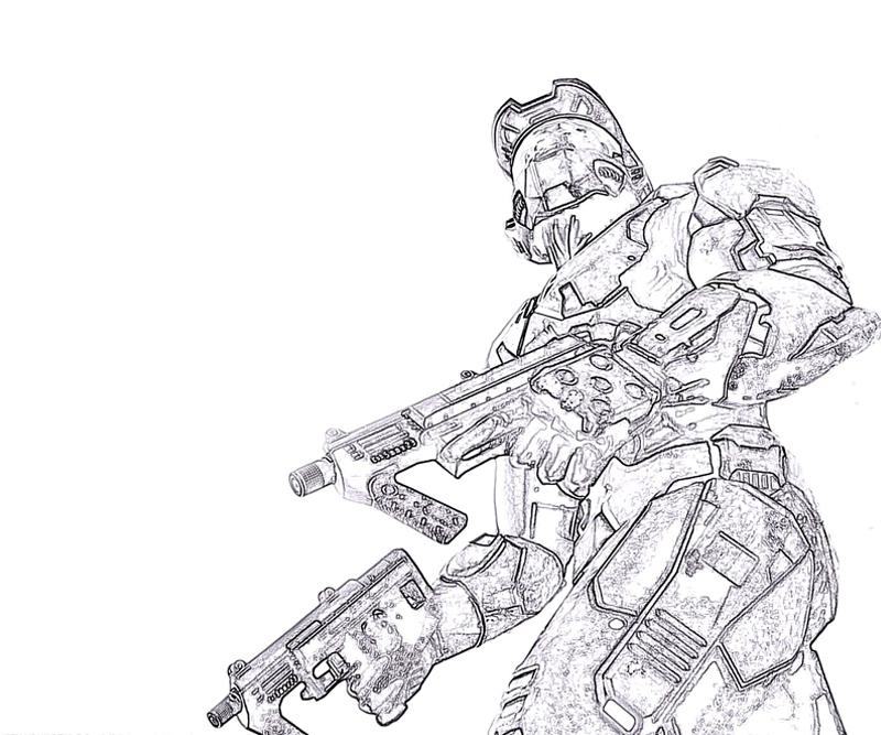 Coloring Pages Master Chief