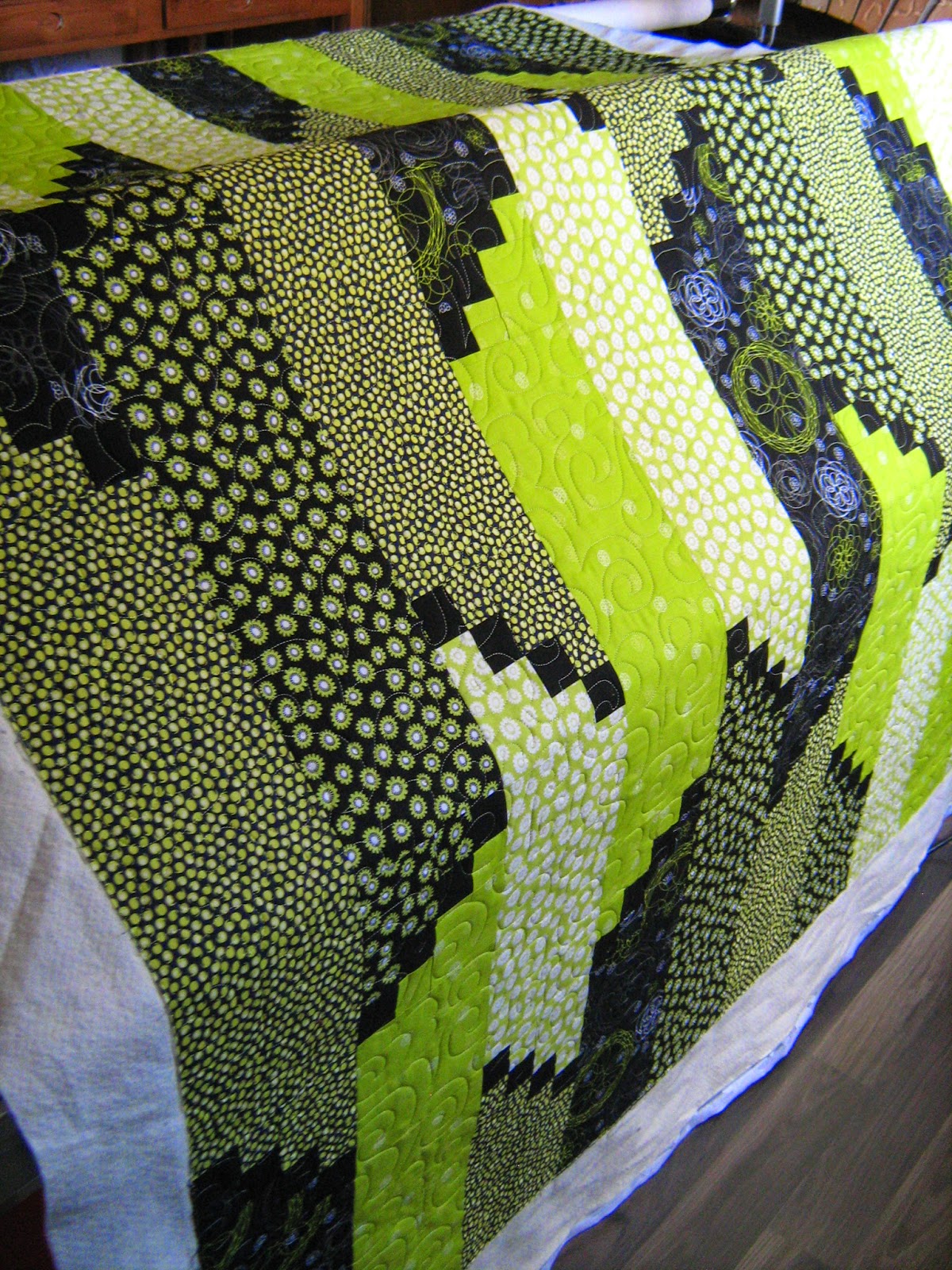 Inch by Inch Quilting: Fire Escape a quilt by Deb