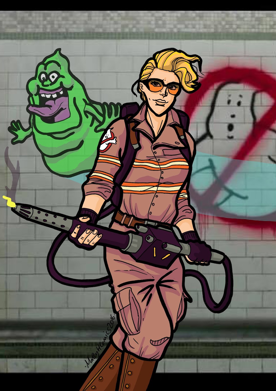 Holtzman Ghostbusters Print - Matty H Comics!