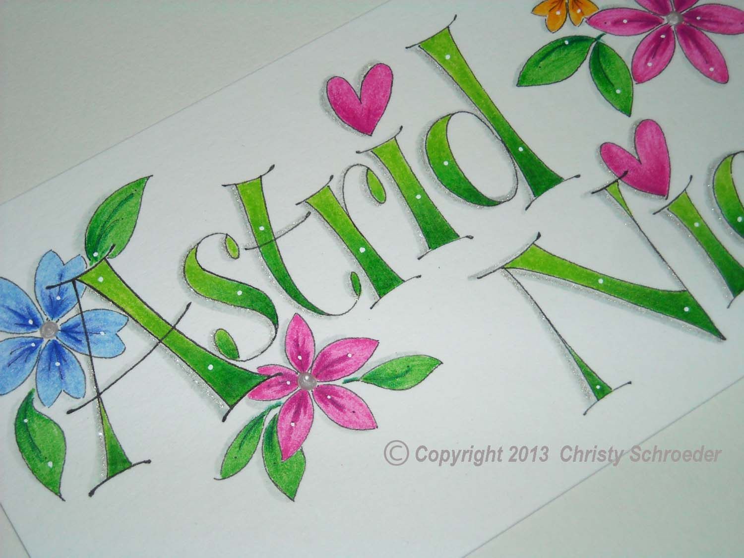 Splatters from the Inkwell: Calligraphy Name Play