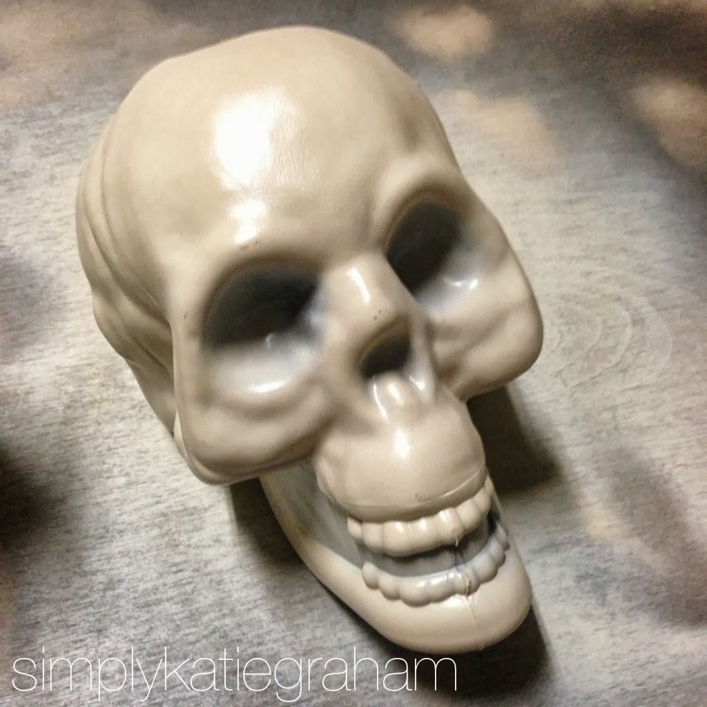 Simply Katie : HOW TO MAKE A DOLLAR STORE SKULL LOOK.... BETTER?!