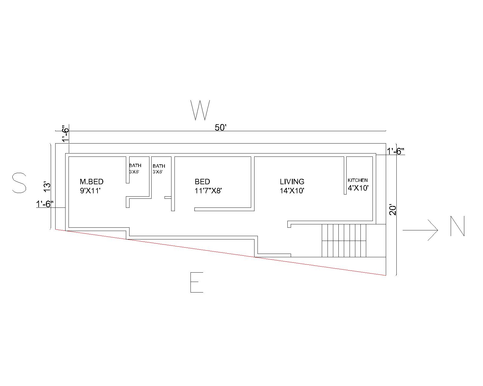 EAST FACING ODD SITE HOUSE PLAN east-facing-odd-site-house-plan