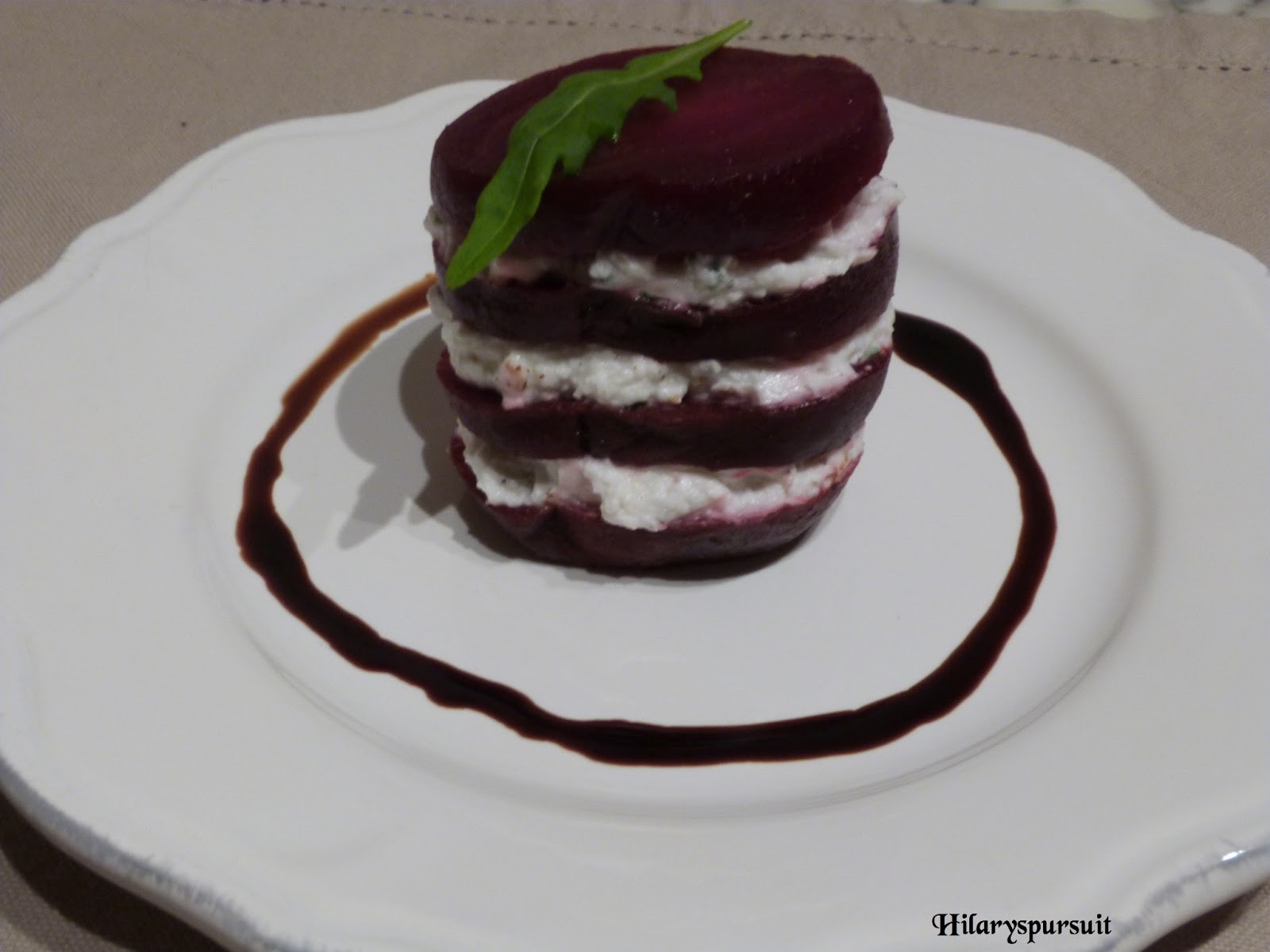 Dans la cuisine d'Hilary: Millefeuille de betterave au chèvre frais ...