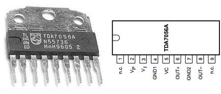 RANGKAIAN AUDIO AMPLIFIER MENGGUNAKAN IC TDA7056 - Syarif Projects