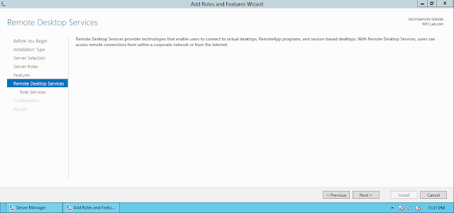 AD Shot Gyan: Installing Remote Desktop Services as Role Based