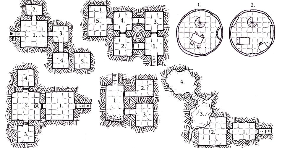 D6 Random Wilderness Ruin Table