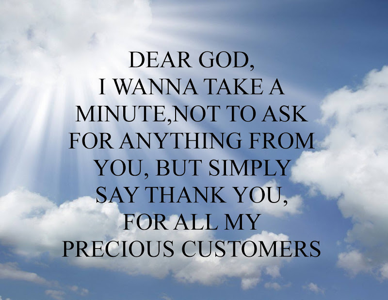 BONGO SHOPAHOLICS: A NOTE OF THANKS