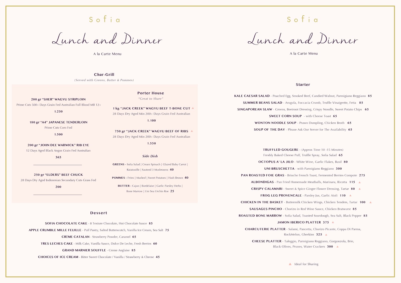 SOFIA AT THE GUNAWARMAN JAKARTA - eatandtreats - Indonesian Food and ...