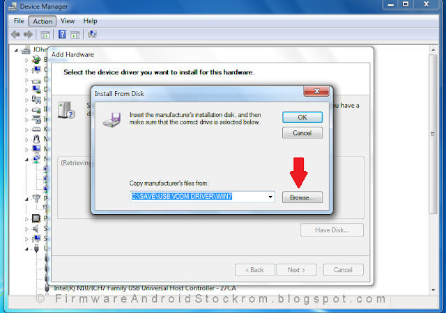 How to install VCOM Driver in Windows - Ferixz