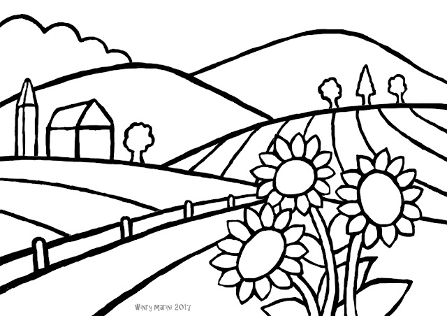 Art and Lore: How To Draw a Country Landscape (Cara Menggambar ...