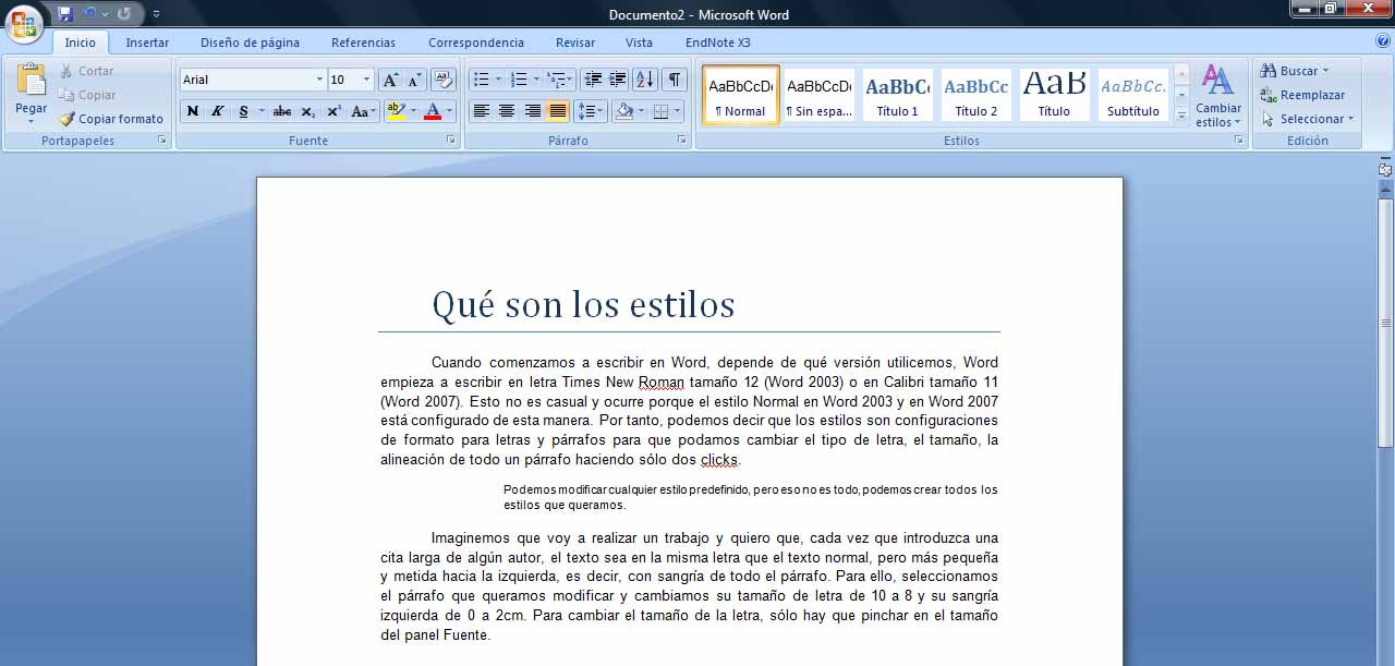 Tutoriales de word y otros programas: Tutorial sobre los Estilos en ...