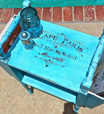 THE ALTERED FLEA: Vintage Magazine Side Table Transformed with Chalky ...
