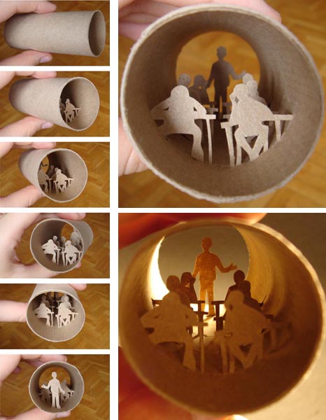 Simply Creative: Toilet Paper Roll Art by Anastassia Elias