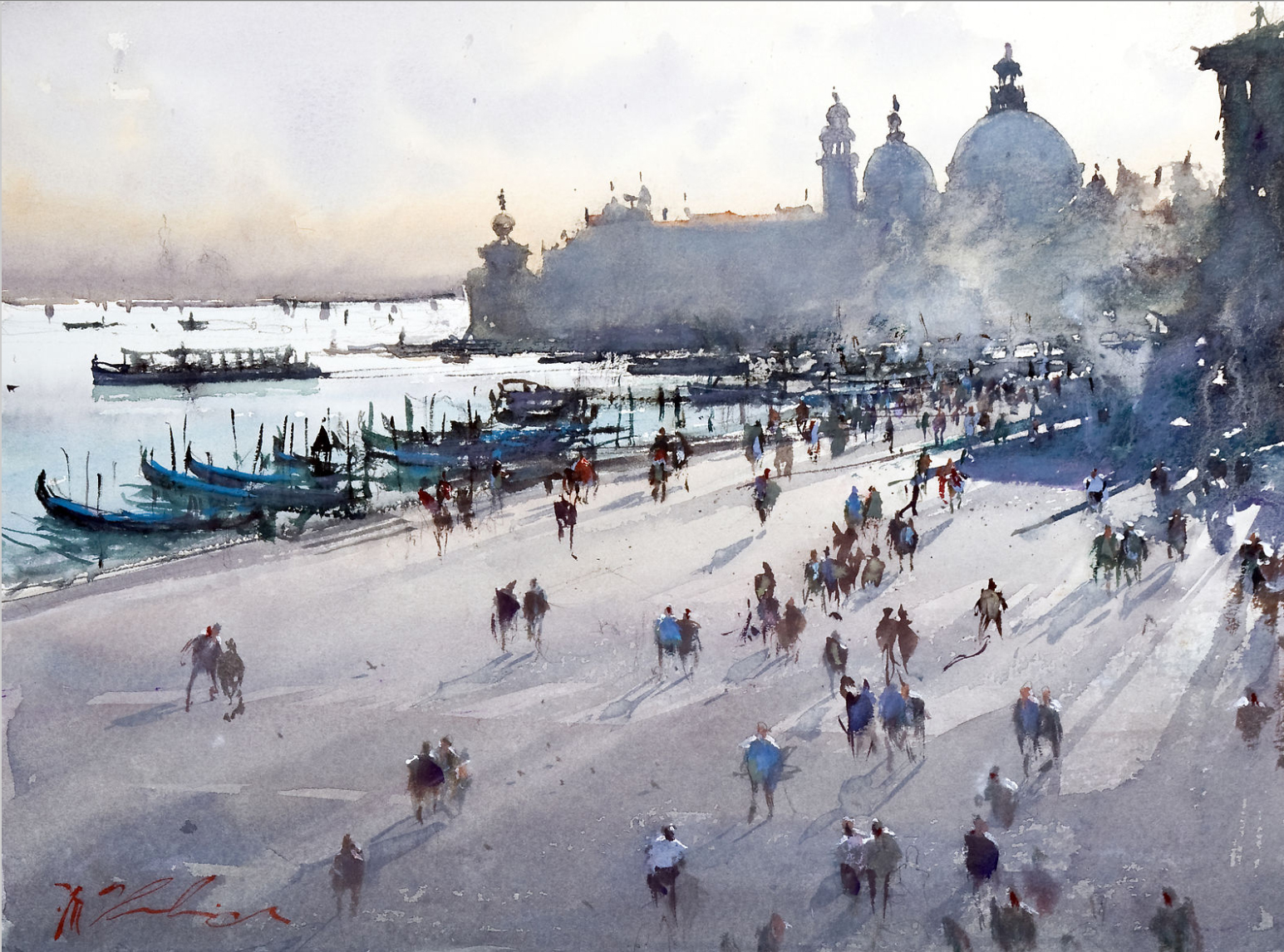 Joseph Zbukvic, 1952 | Watercolour Cityscape painter | Tutt'Art ...