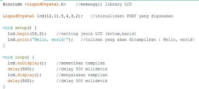 Belajar Arduino - Menyalakan LCD