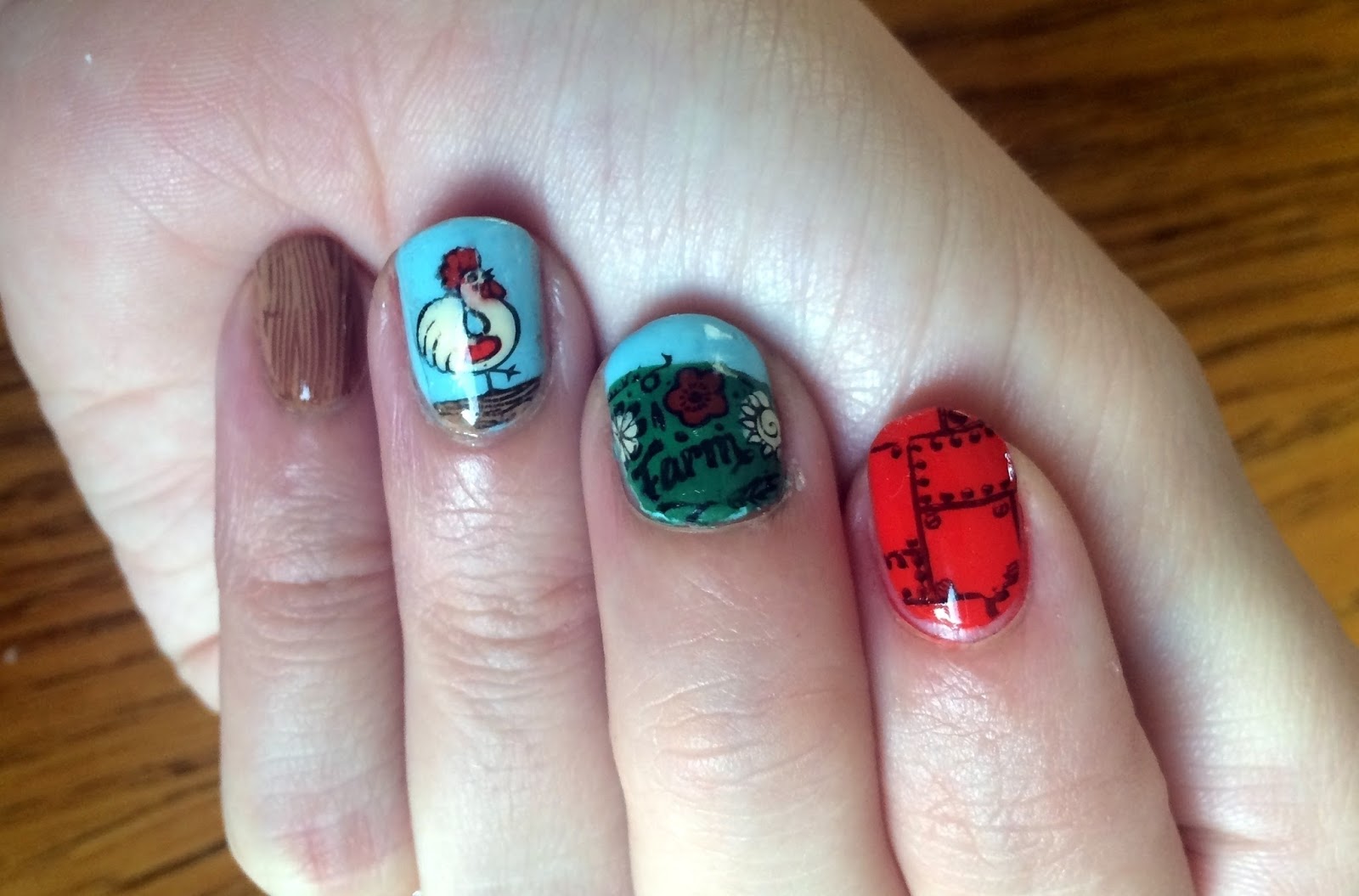 Midnight Stamper: ABC Nail Art Challenge: O is for Old MacDonald