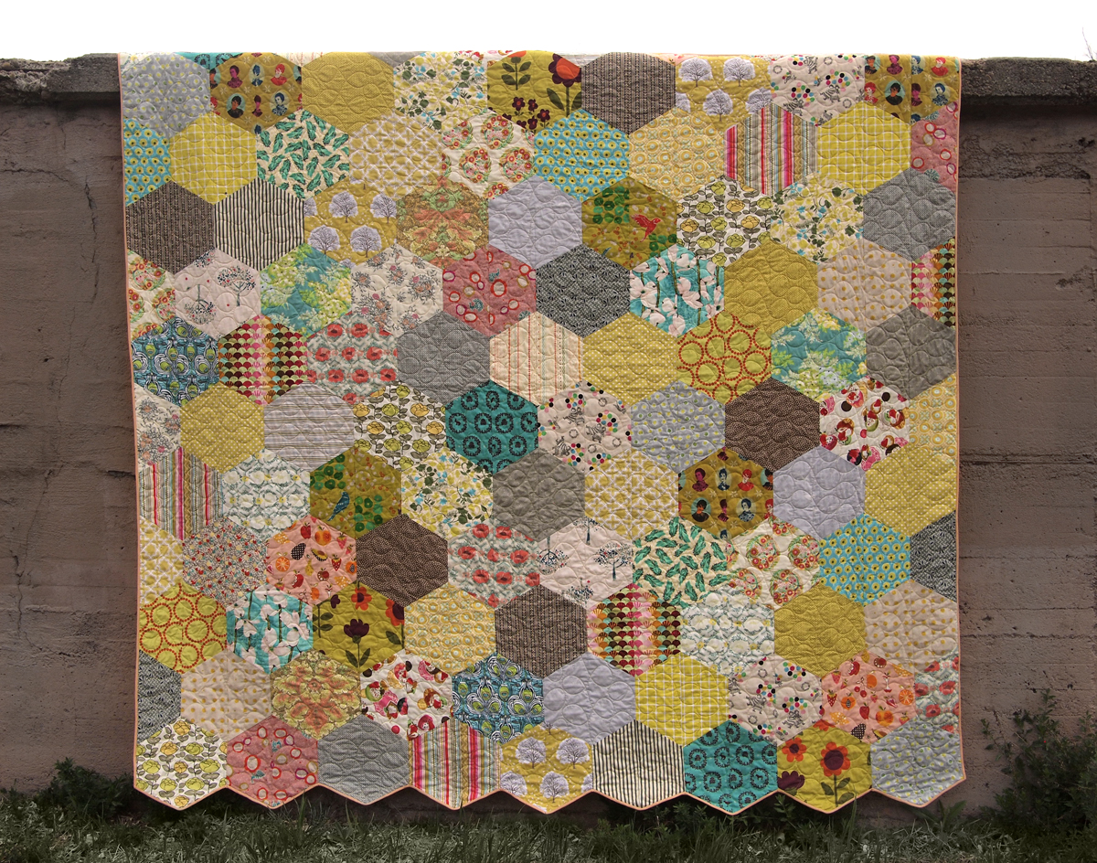 Fancy Tiger Crafts Amber s Sunshine Hexagon Quilt Fancy Tiger Crafts Amber s Sunshine Hexagon Quilt