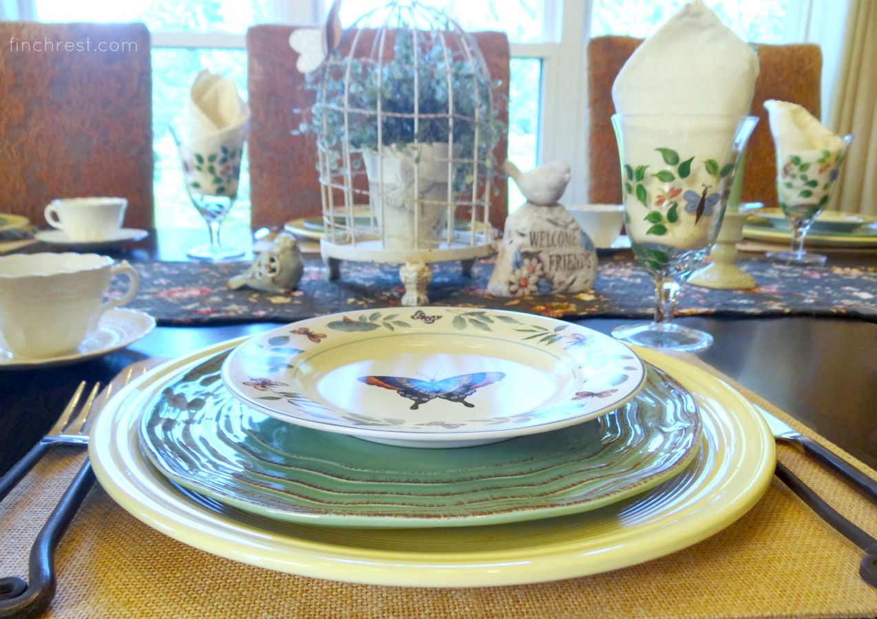 The Nest at Finch Rest: Summer Garden Butterfly Tablescape