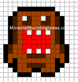 Minecraft Pixel Art Templates: Domo
